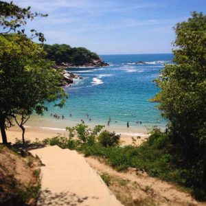 Playa El Arrocito en Santa María Huatulco